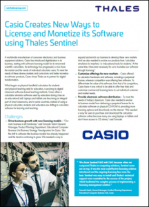 Casio Case Study - Thales Sentinel